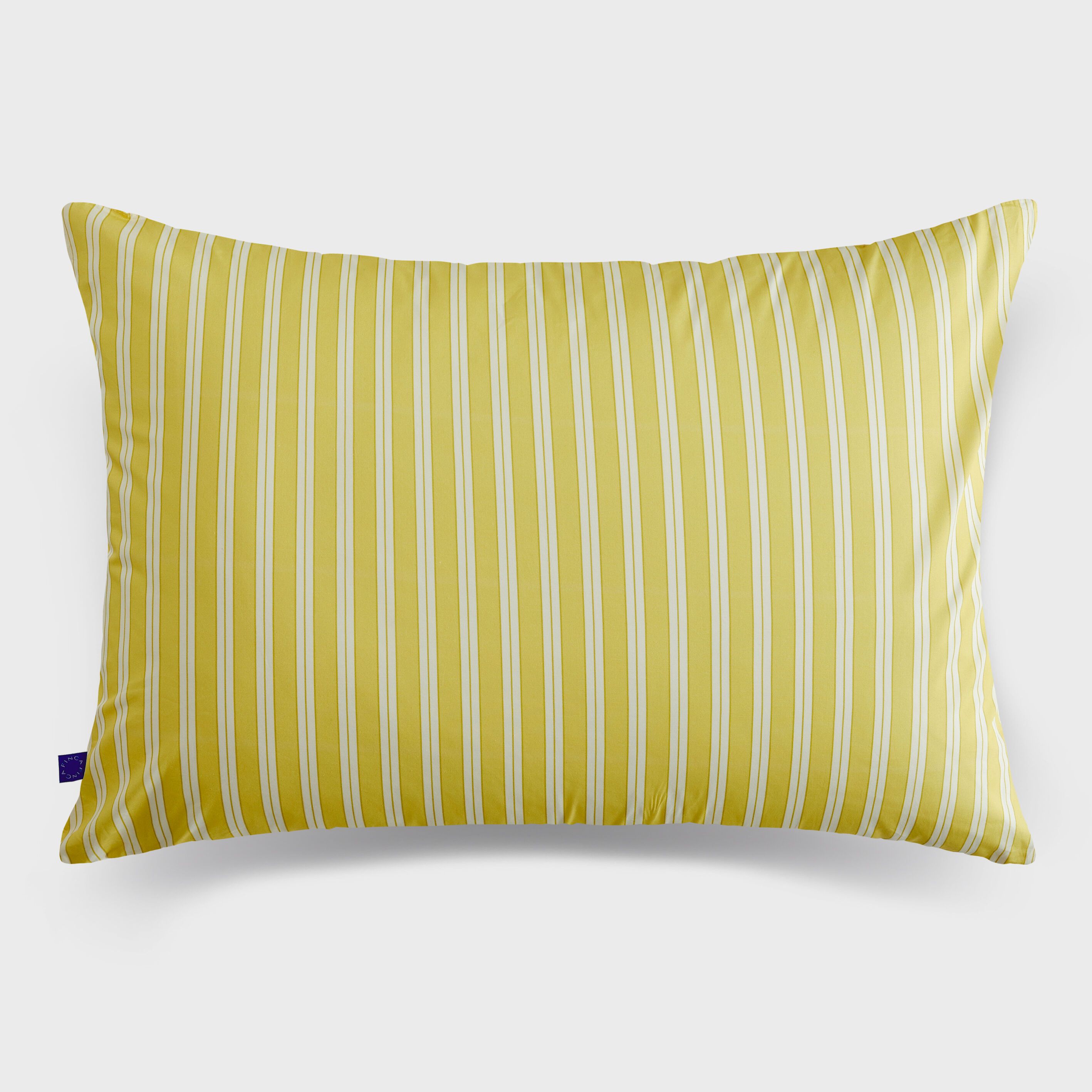 핀카 [29CM 단독] 티킹스트라이프 라임 패턴 레이어드 베개커버 50X70 (알러지케어/순면) - 위시버킷