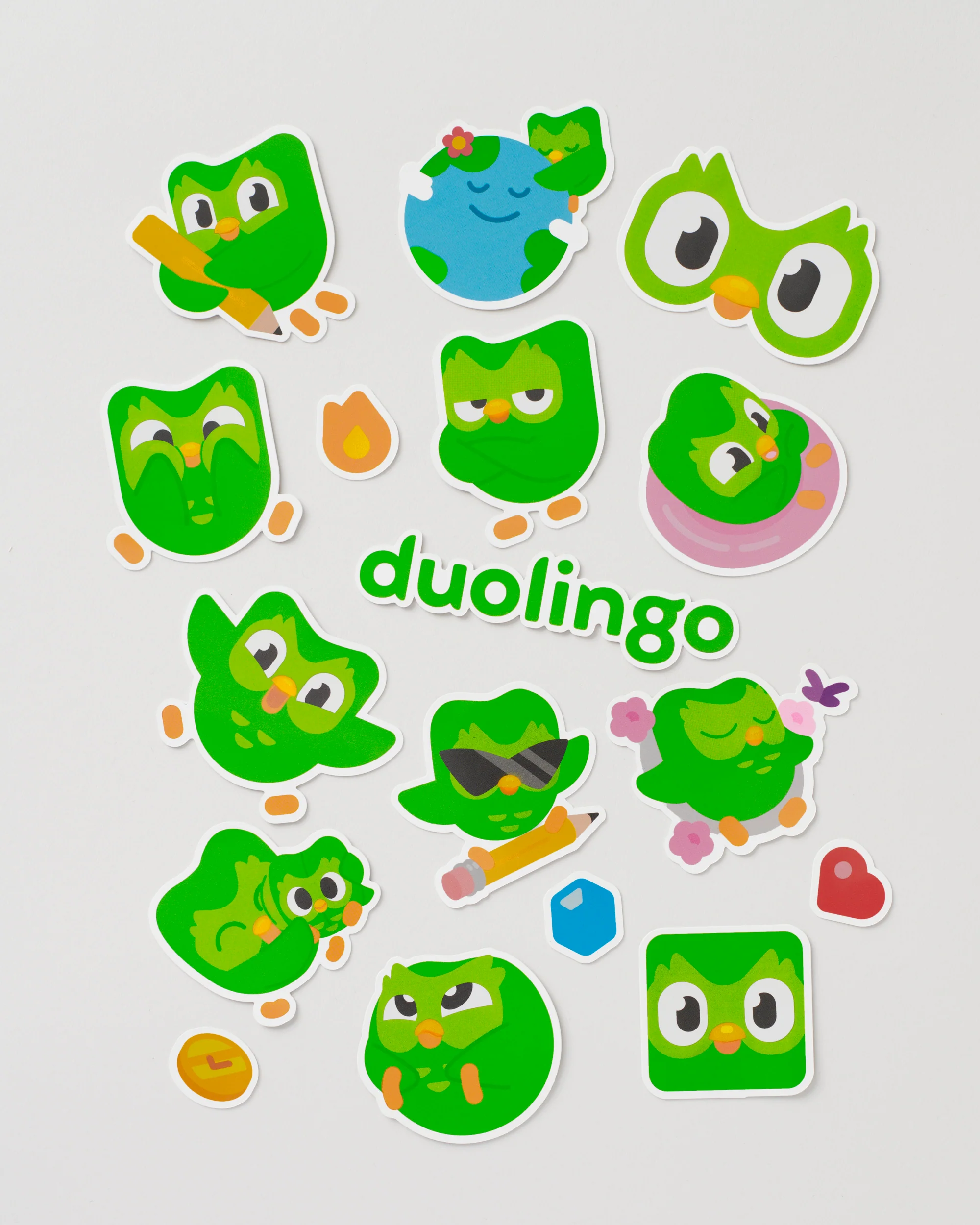 듀오링고 Duo Sticker Pack - 위시버킷