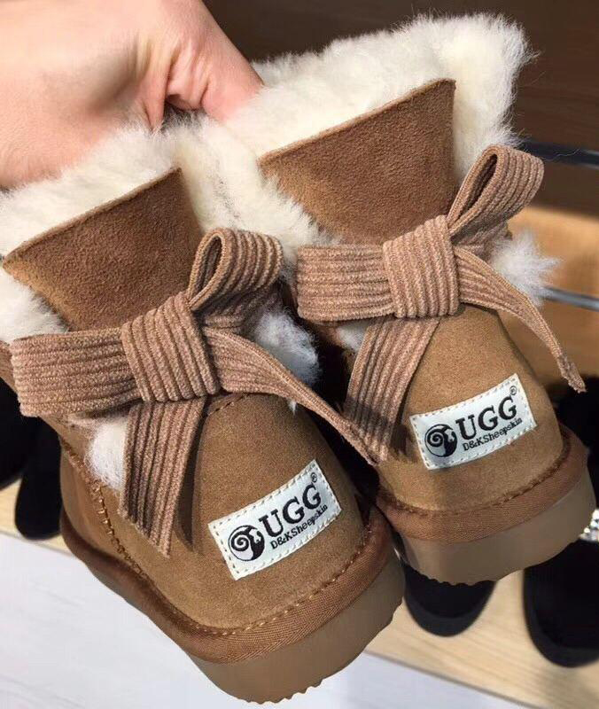 디케이 어그 호주 DK UGG 베일리 리본 미니부츠 4색 - 위시버킷