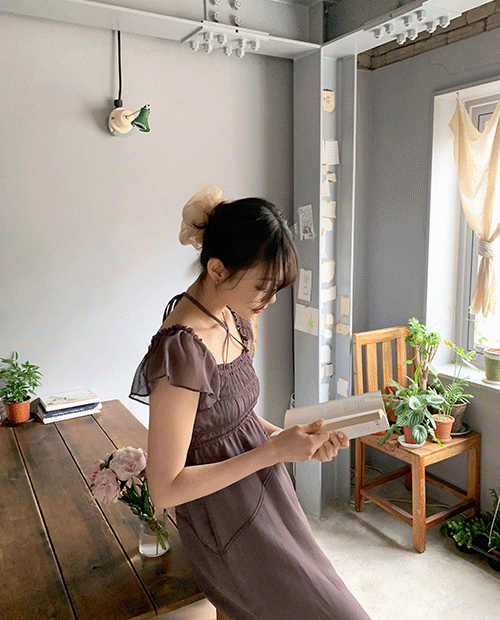 데일리마켓 fra chiffon long ops / 3color - 위시버킷