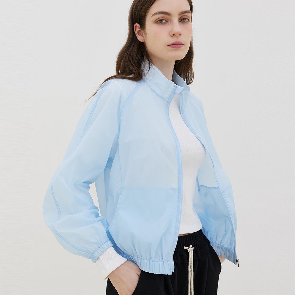 르세지엠 Valentine Summer Windbreaker Jumper - Sky Blue - 위시버킷