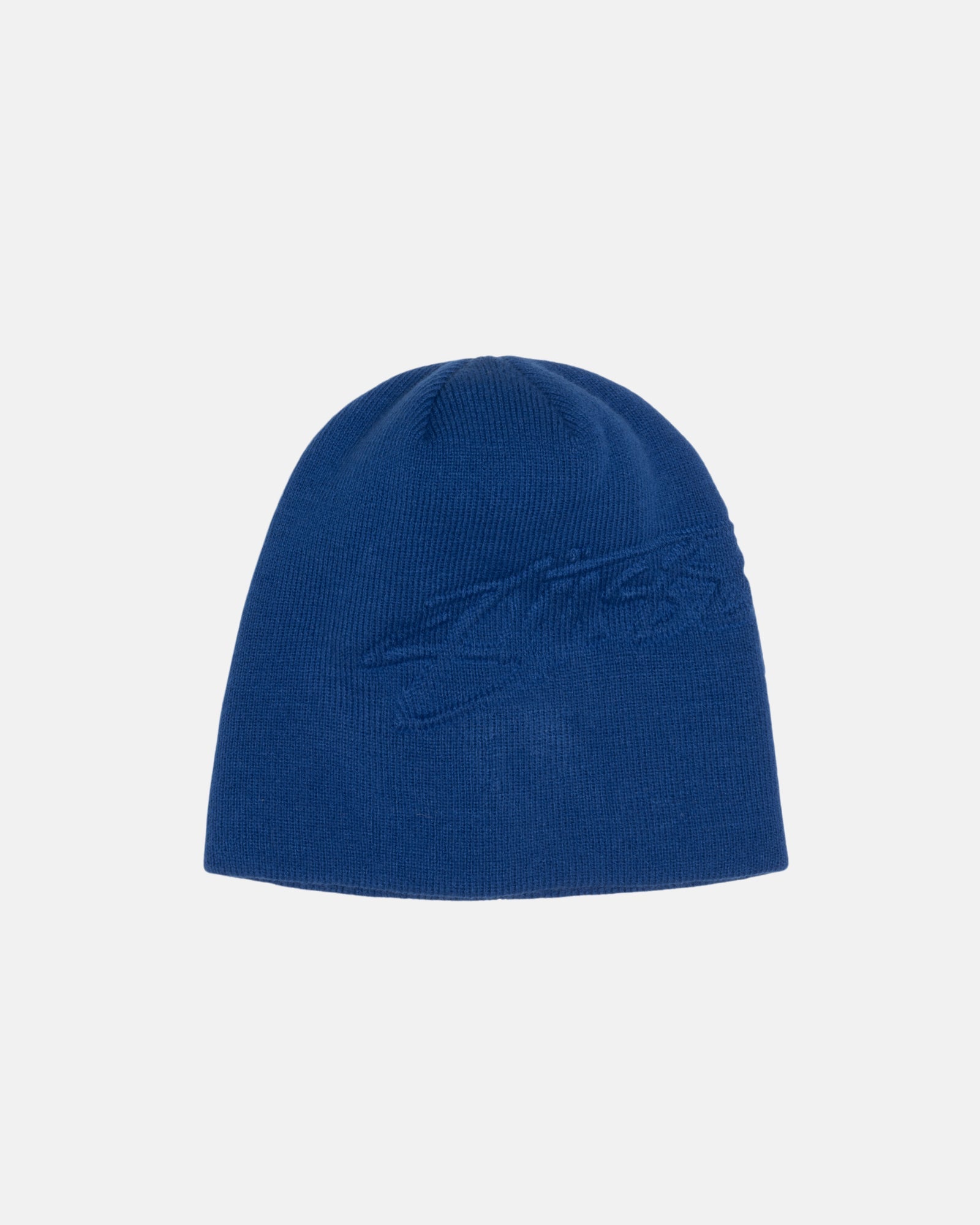 스투시 SKULLCAP EMBOSSED SMOOTH STOCK - Royal / ONE SIZE - 위시버킷