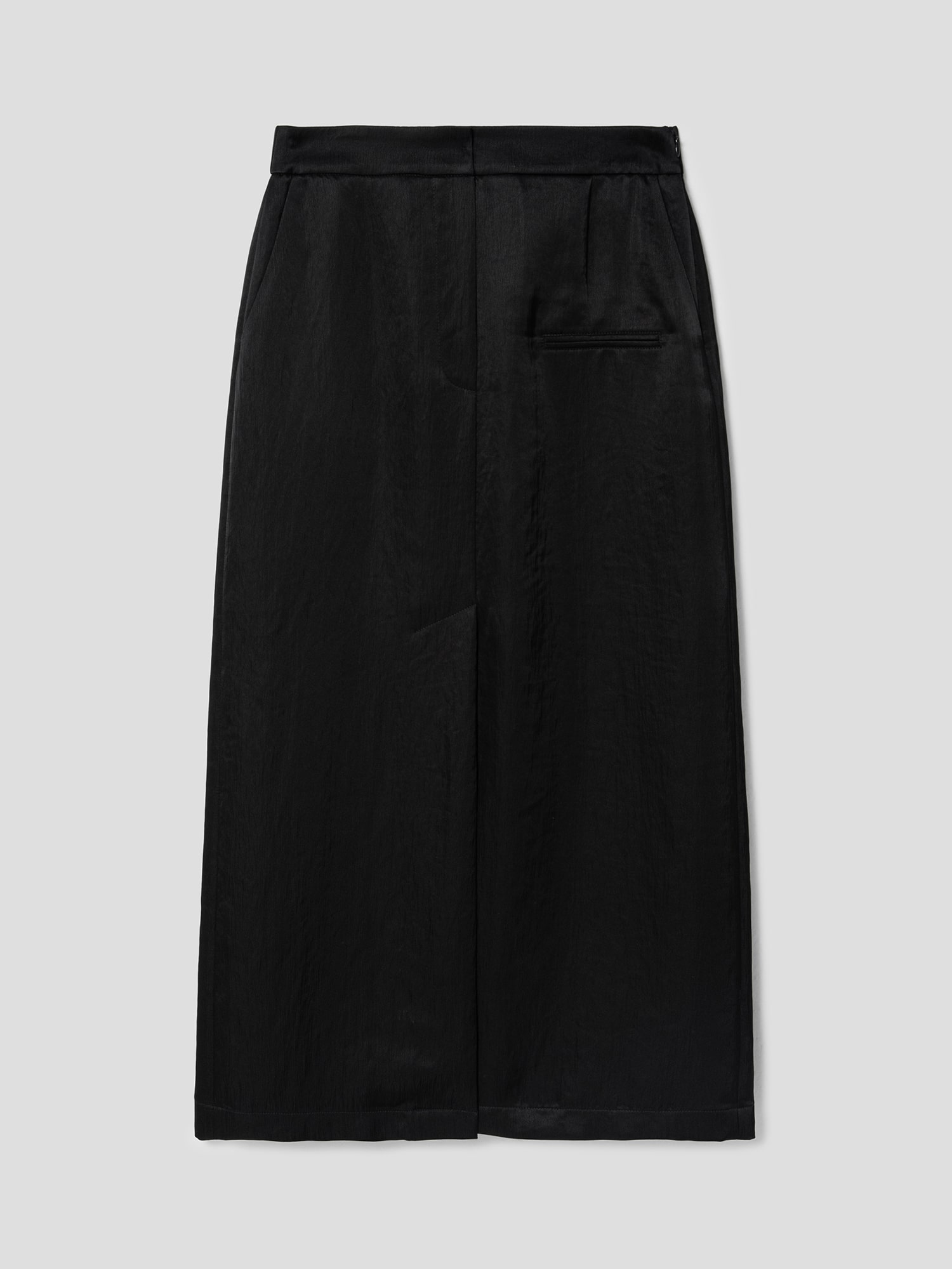 구호 Glossy H-Line Skirt - Black - 위시버킷
