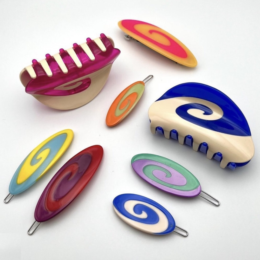 청크 [그레이맨션] CHUNKS ﻿Swirl Claw 청크스 스월 헤어 집게핀 - 위시버킷