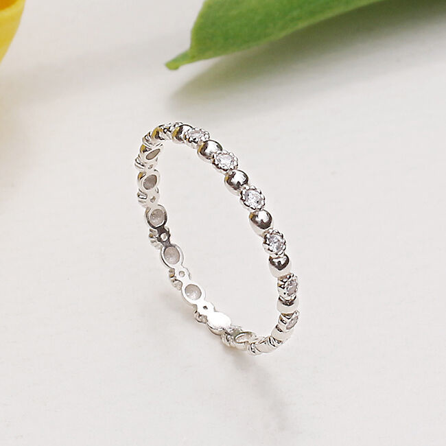 47베이지 925실버 레이어드 실반지 카일라/ Kaila Stack Ring - 위시버킷