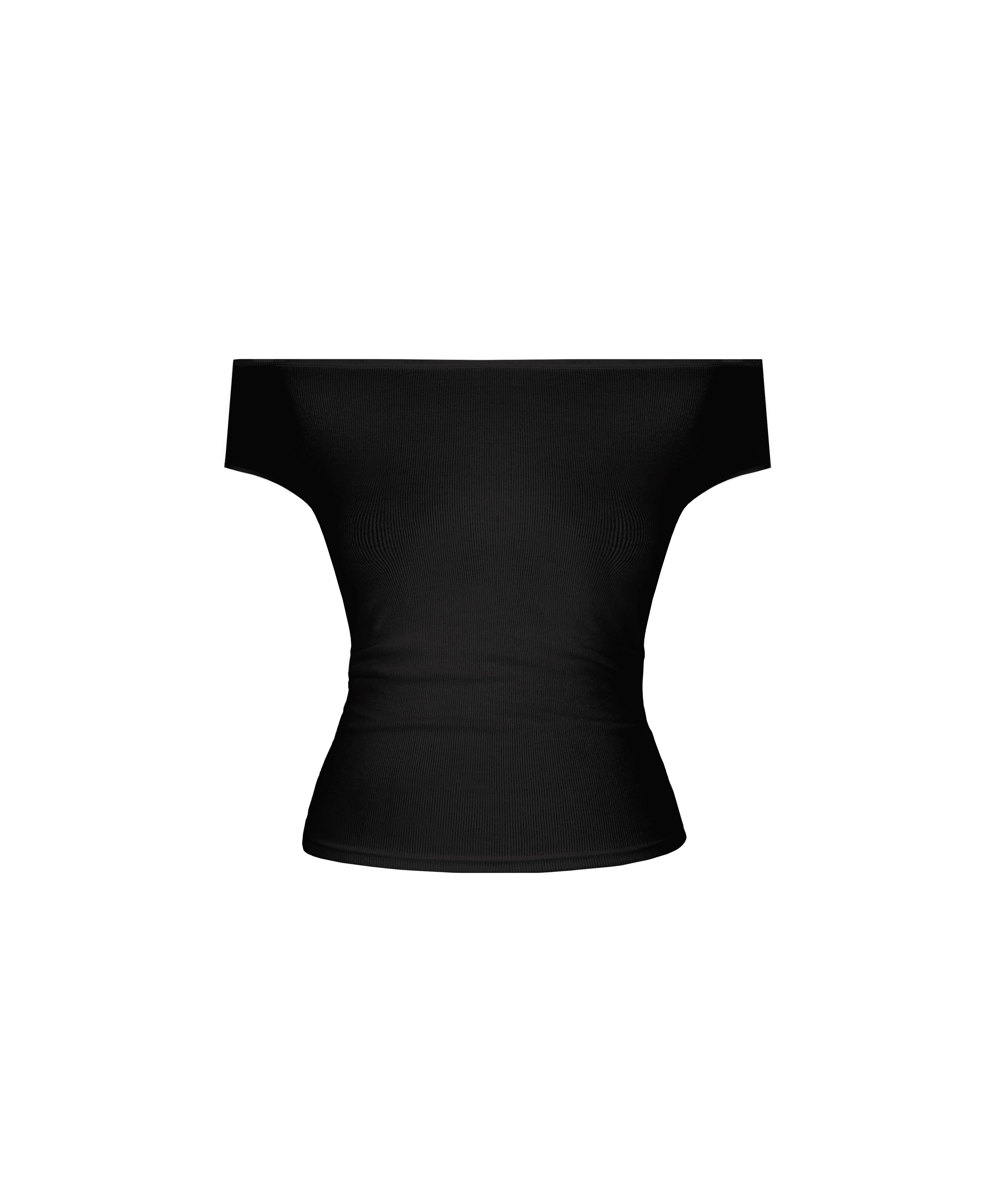 코프 Basic off-shoulder short sleeve top - 위시버킷