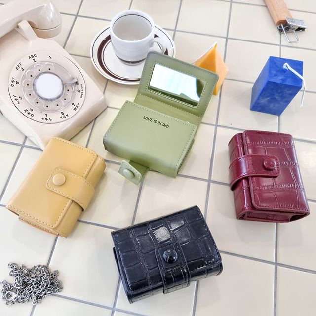 예쁨 당일출고 모던 미러 립스틱 파우치화장품파우치스퀘어지갑체인백사각파우치미니파우치파스텔미니백 가방 여행가방 캠핑가방 여행필수품 선물추천 미니가방 위시버킷