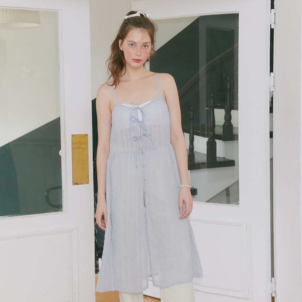 마가린핑거스 LACE CHIFFON ONE PIECE (BLUE) - 위시버킷