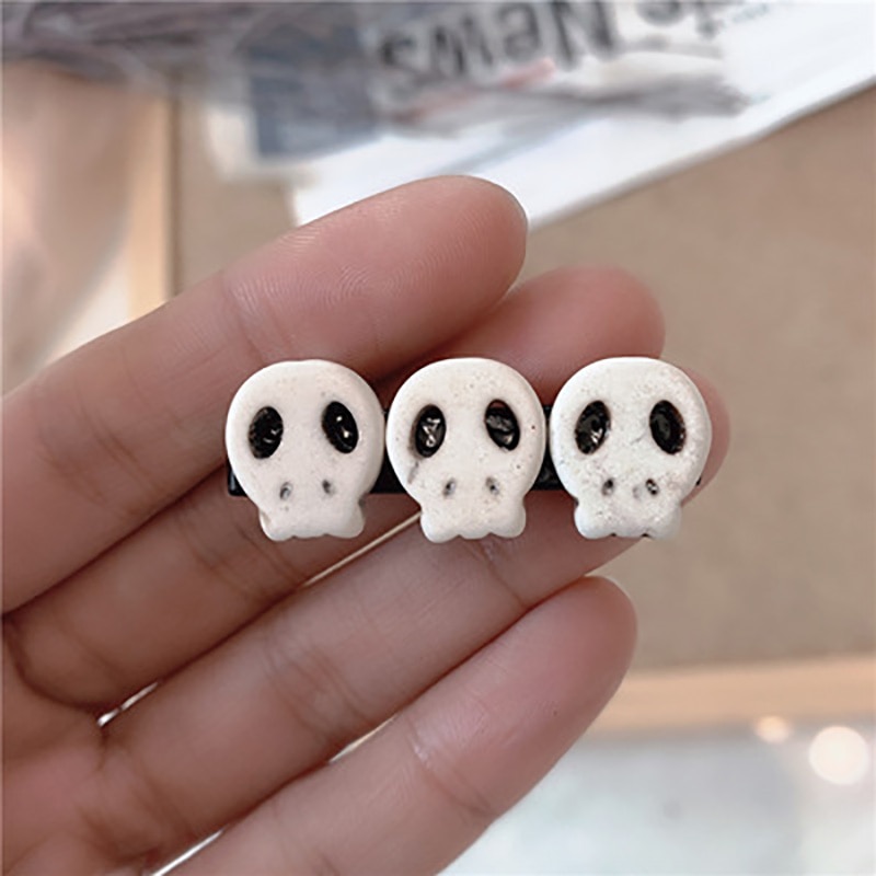 Harajuku Skull Head Hair Pins for Girls Women Fashion Hair Accessories ...