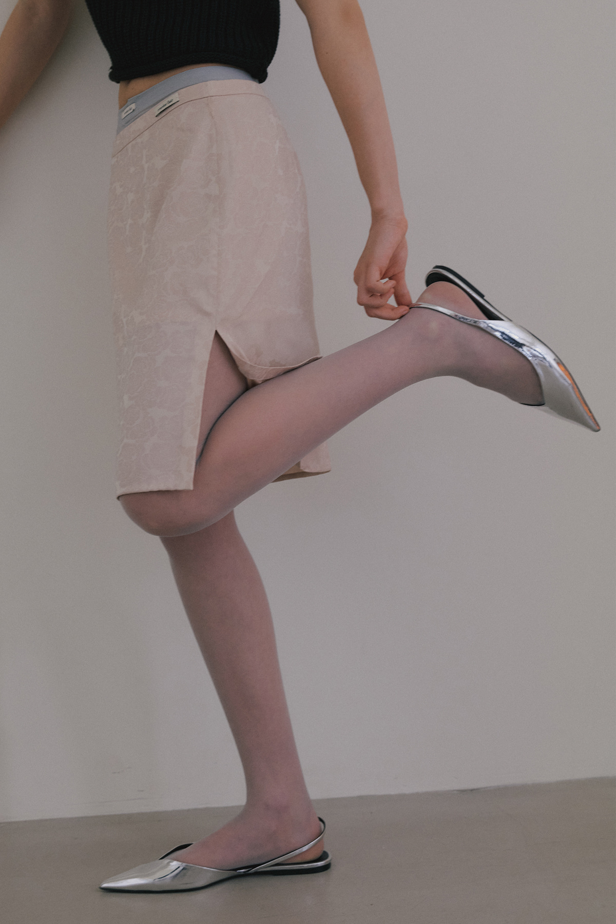 오버듀플레어 SHEER COLOR STOCKING_GREY - 위시버킷