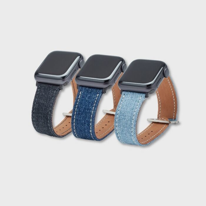 플러 애플워치 데님 스트랩 / Apple Watch Denim strap - 위시버킷