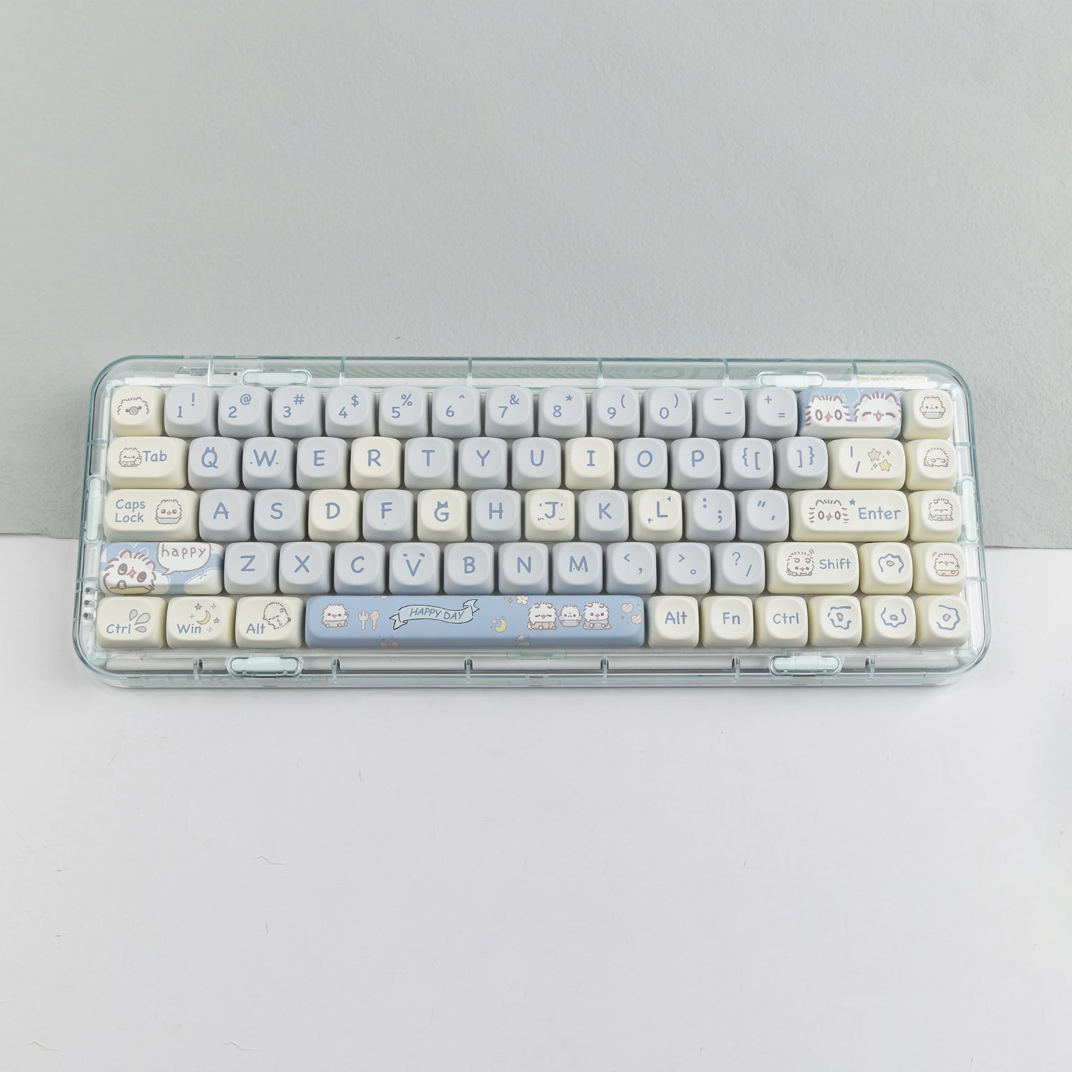 윤지 키보드 YUNZII Cutie Kitty Keycap Set - MOA Profile - 위시버킷