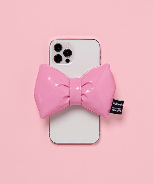 로라로라 BIG RIBBON GRIP TOK PINK - 위시버킷