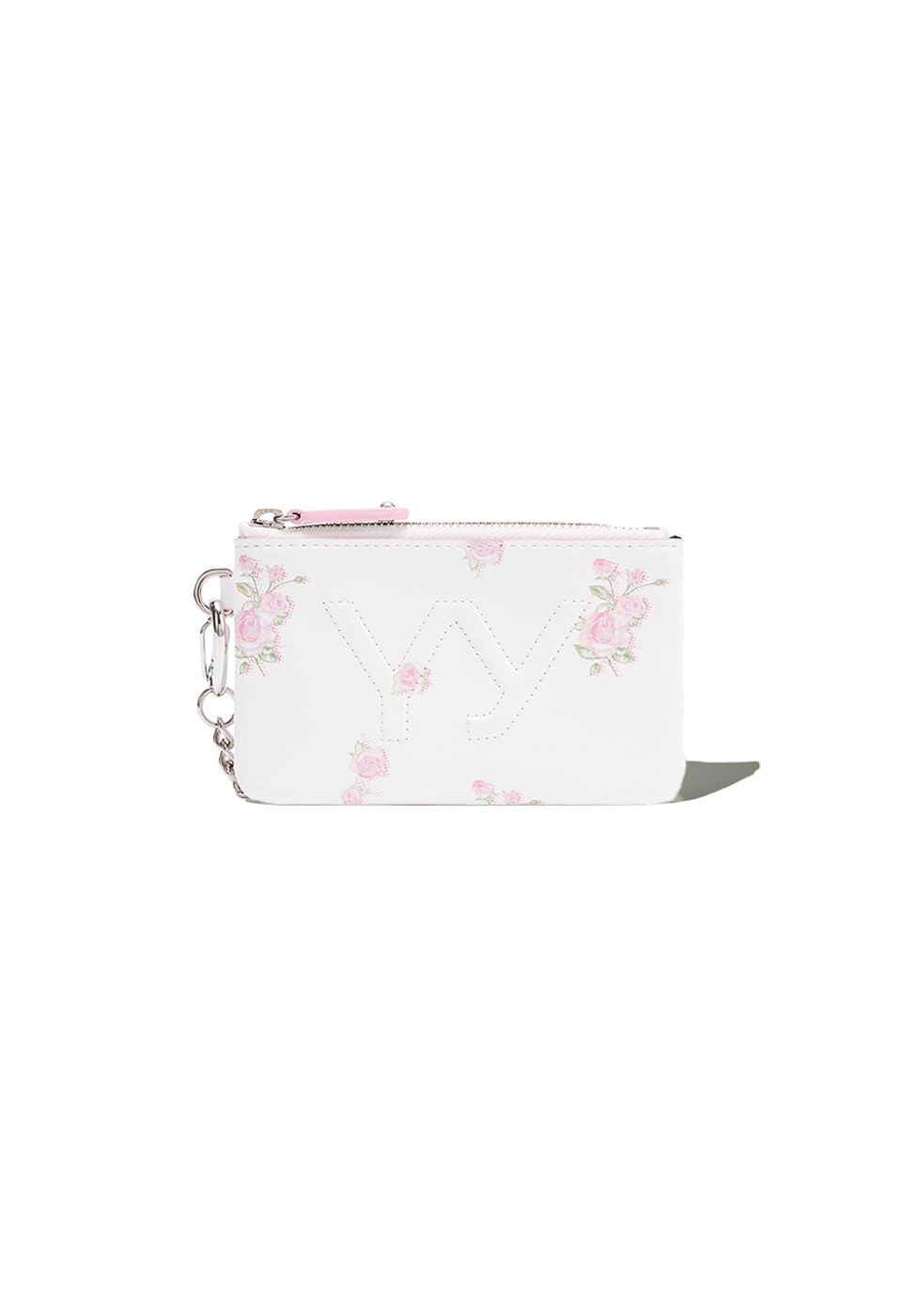 더오픈프로덕트 YY FLOWER CHAIN WALLET WITH MIRROR, WHITE - 위시버킷