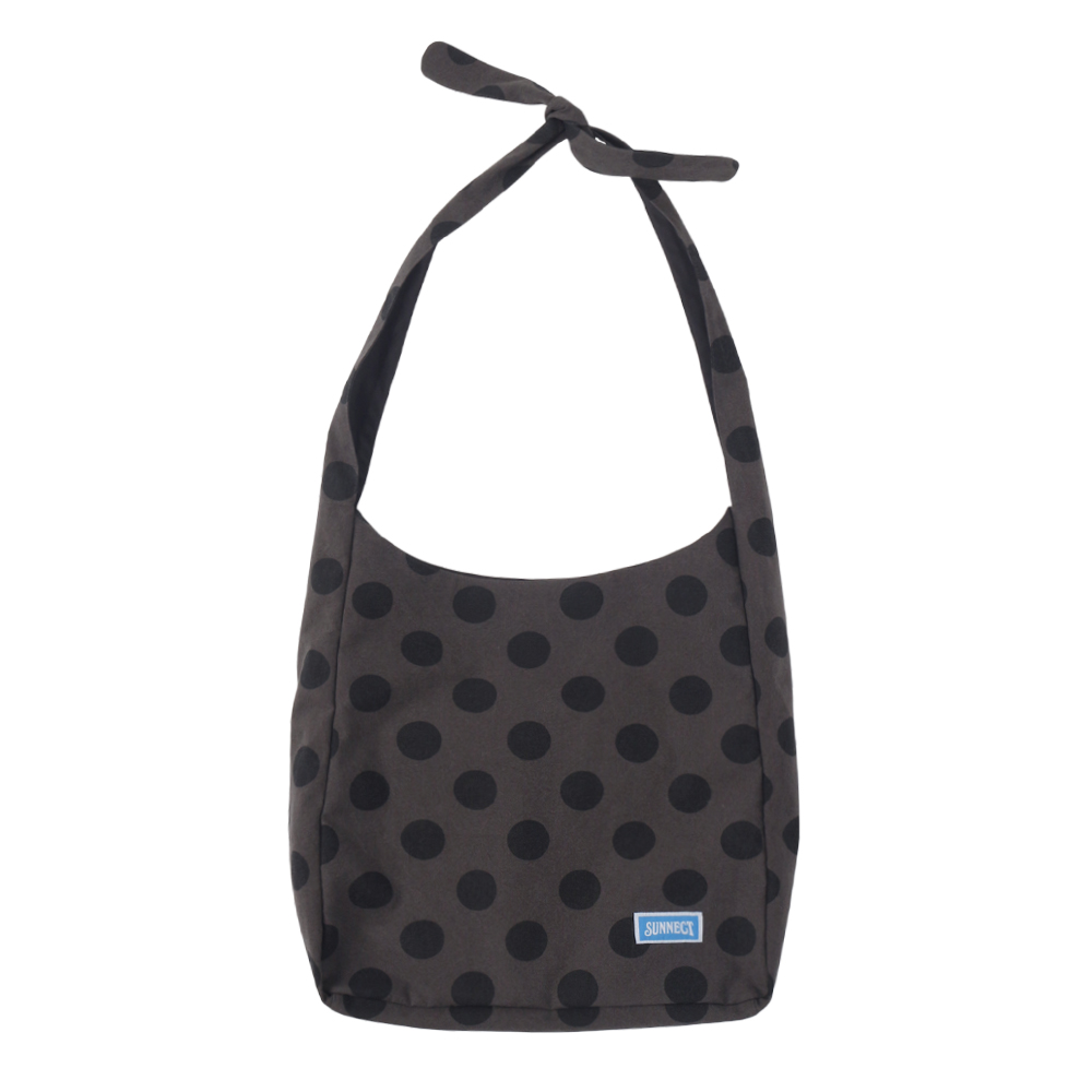 SUNNECT P.D. Canvas Crossbody - Charcoal - 위시버킷