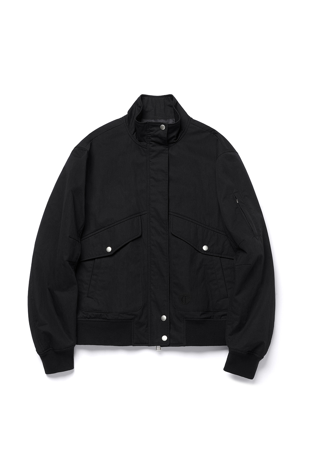 커렌트 LOOSE FIT BOMBER JACKET [BLACK] - 위시버킷
