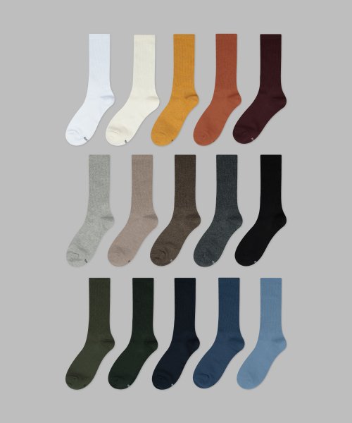 일오공칠 [5PACK] 1507 유니섹스 컬러 트라우져 삭스 - 컬러선택형 - 위시버킷