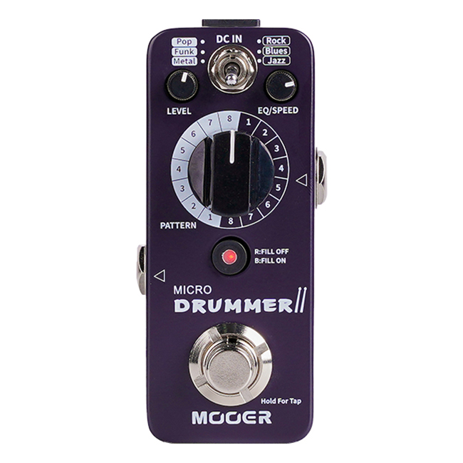 무어오디오 Mooer Audio - Micro Drummer II / 드럼 머신 페달 - 위시버킷