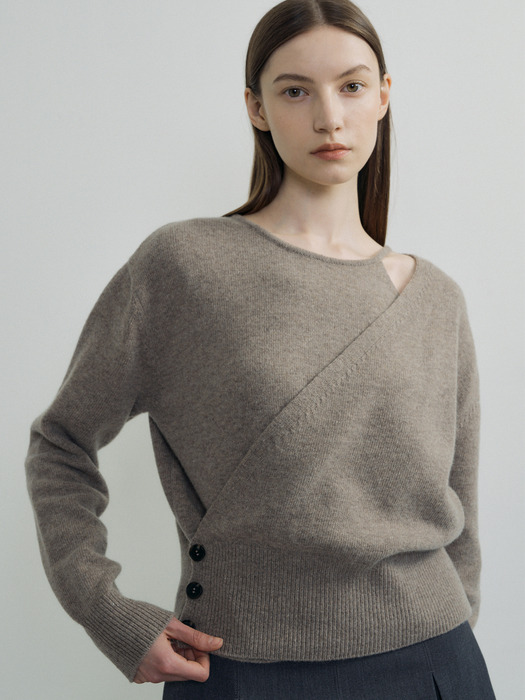 오떼뜨 CASHMERE LAYERED KNIT_4COLOR - 위시버킷