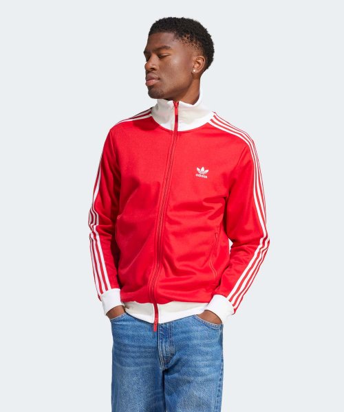 아디다스 베켄바우어 트랙탑 - 레드:화이트 / IM4511 - 위시버킷