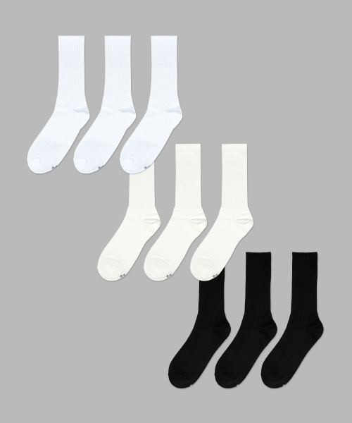 일오공칠 일오공칠(IL-O-GONG-CHIL) [6PACK] 1507 모노 트라우져 삭스_ 스노우화이트/화이트/블랙 - 흘러내리지 않는 양말 - 사이즈 & 후기 | 무신사 ...
