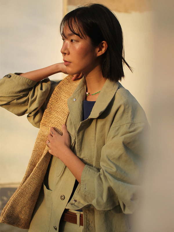 사이사이 (재진행) NORFOLK LINEN ENSEMBLE GARDNER JACKET, SAGE - 위시버킷