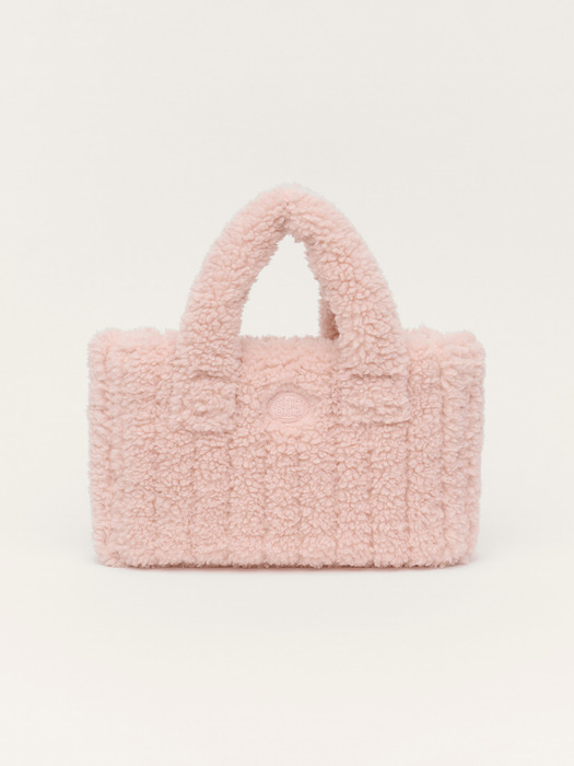 시엔느 Shearing Bear Padding Bag (Baby Pink) - 위시버킷
