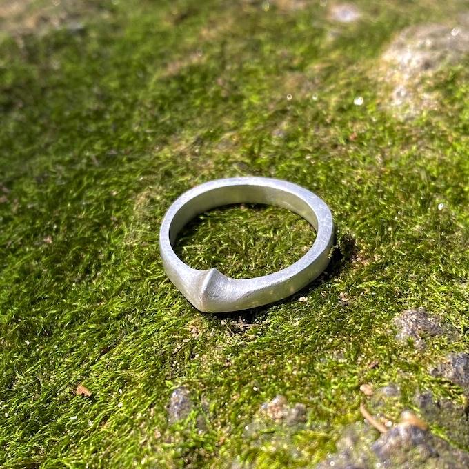 백액트실버 s one pointed ring - 위시버킷