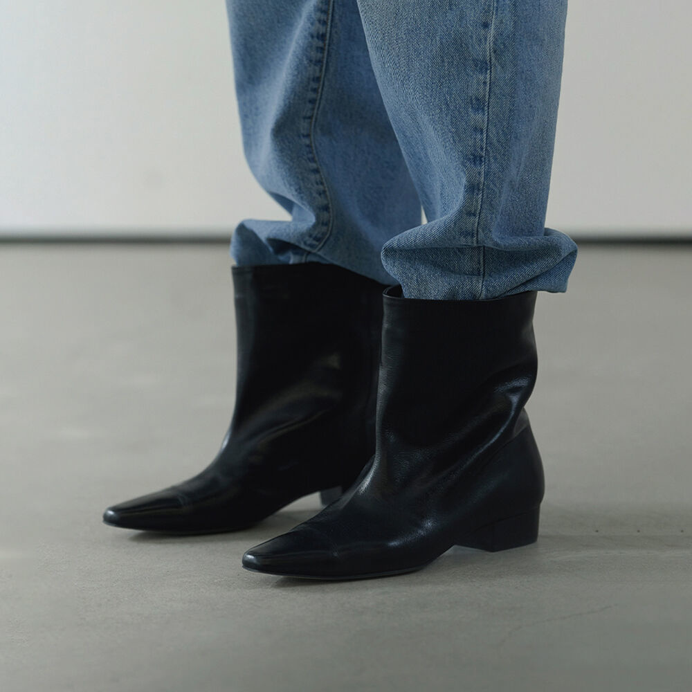 피에톤 PERTH wide boots_black - 위시버킷