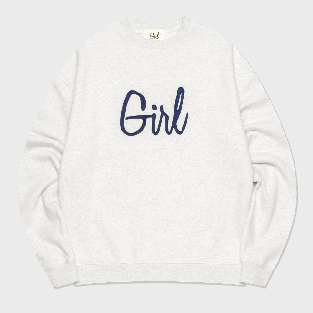 걸스케이트보드 W TYPO LOGO SWEATSHIRT light heather gray - 위시버킷