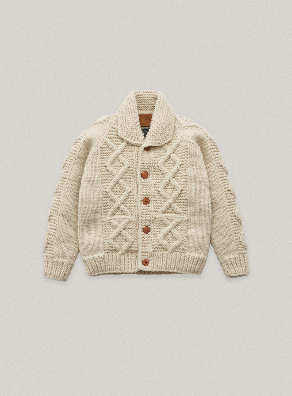 더바넷 [Canadian Sweater Company x The Barnnet] Maple Hand Knit Cardigan ...