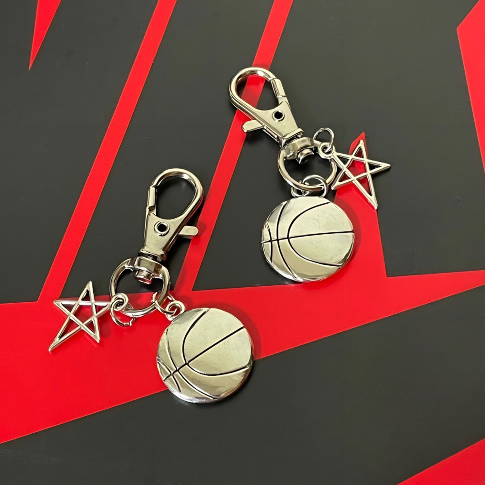 비움 BIUM 실버 농구공 키링 - 위시버킷