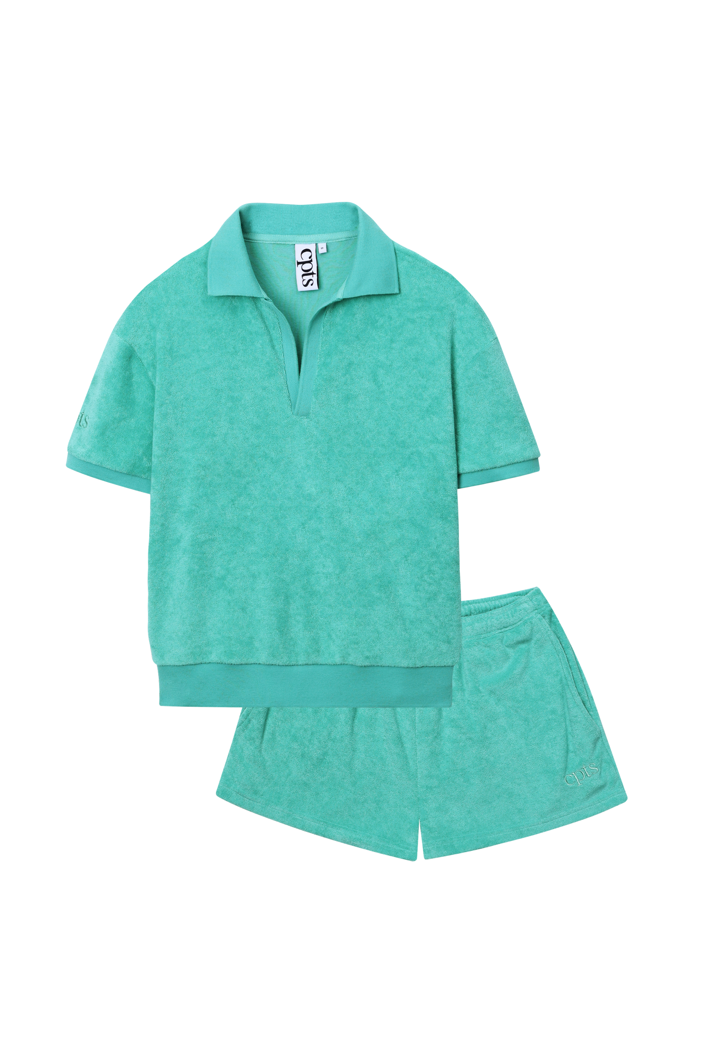씨피티에스 LIGHT TERRY POLO SETS_TIFFANY GREEN - 4월 재입고 예정 - 위시버킷