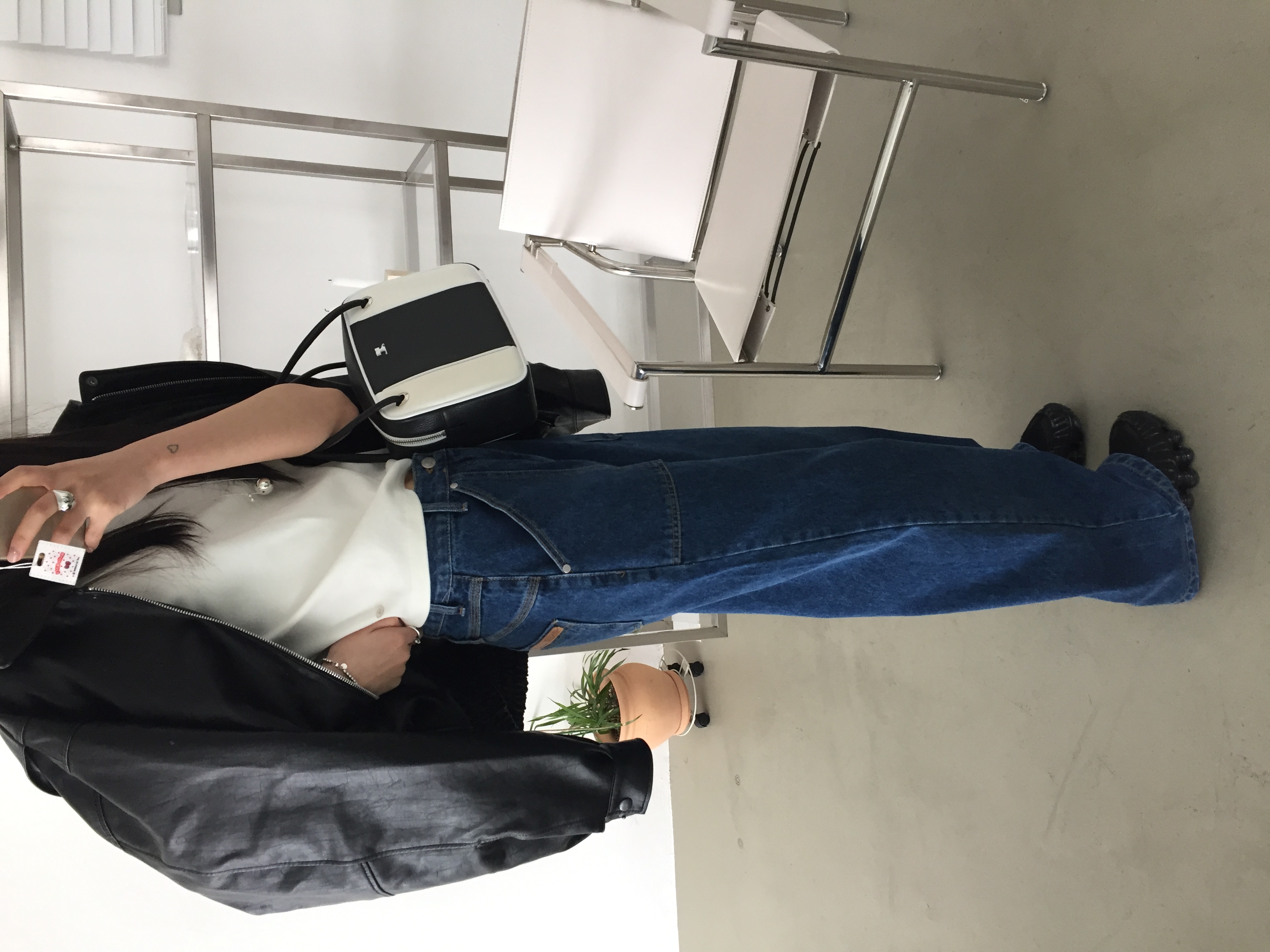 노프 diagonal pocket denim - 위시버킷