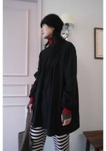 에프터먼데이 peach cotton pintuck ops (2colors) - 위시버킷