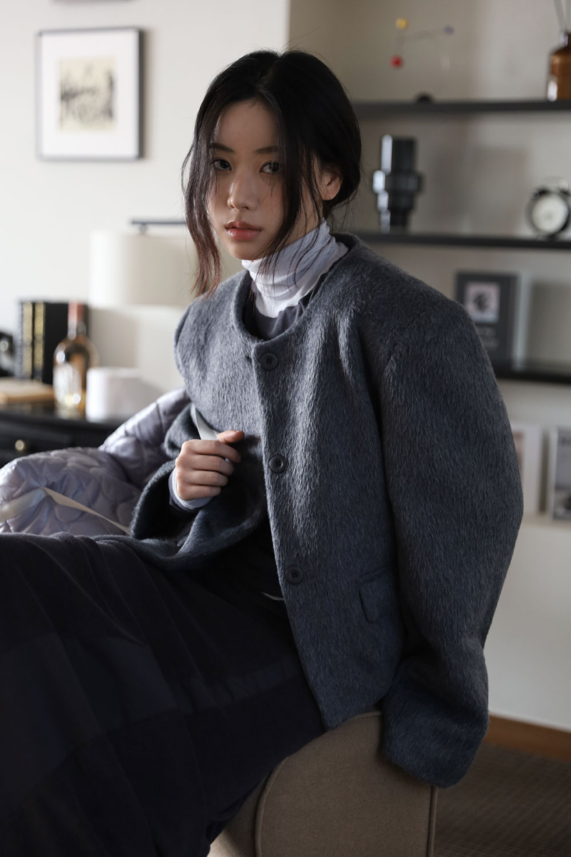 컬러인아이디 [MD PICK] 모헤어 헤어리 자켓 - 위시버킷