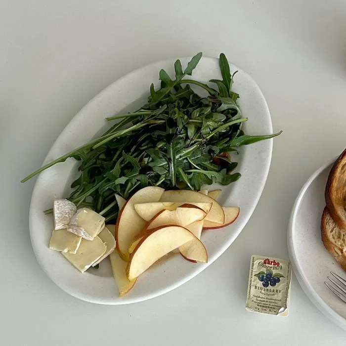 더블유에스티디 WSTD [아틀리에] 롱 오발 플레이트 31cm (2 Colors) - 위시버킷