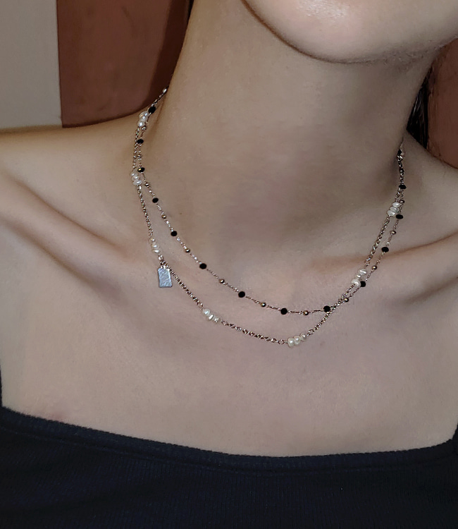 모턴 ss_Pearl chain necklace - 위시버킷