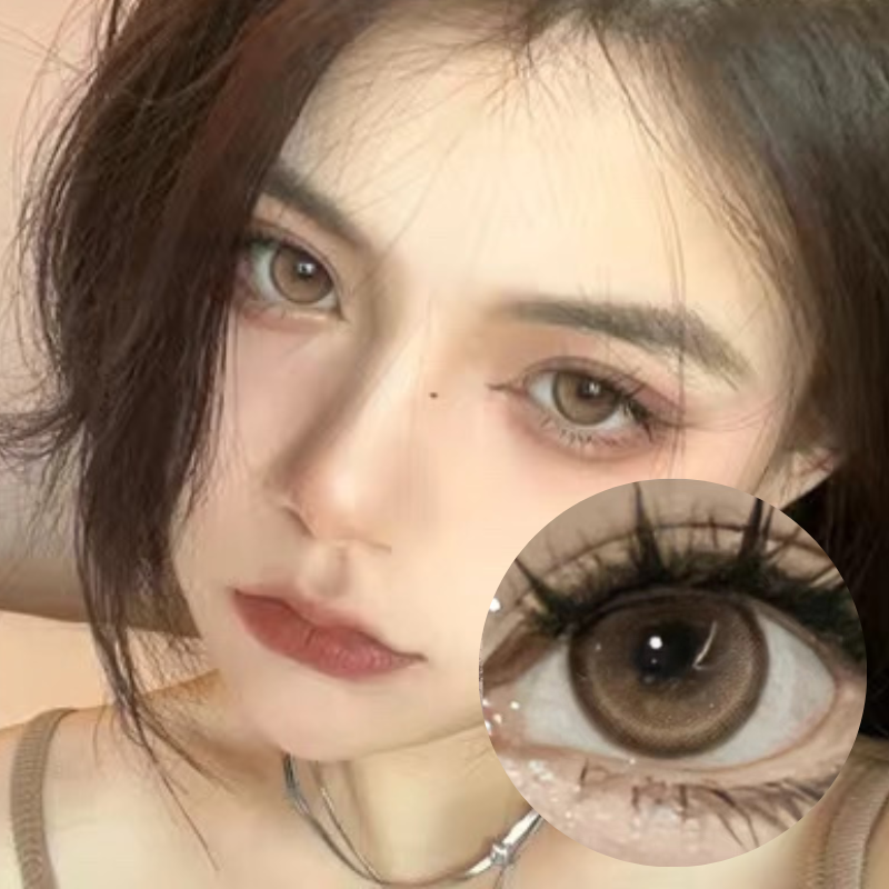 미코렌즈 Golden Year Brown Contact Lenses(6 months wear) - 위시버킷