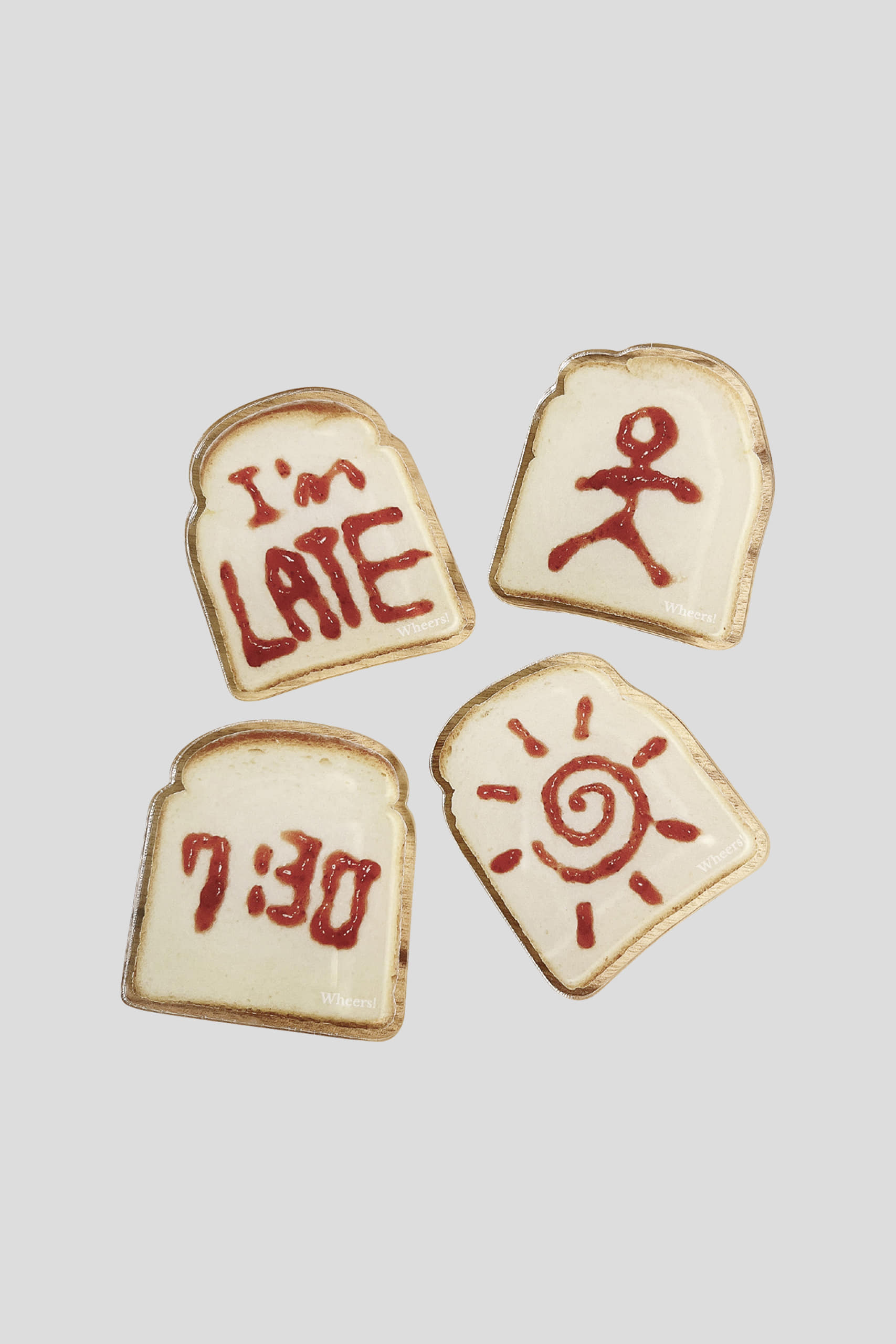 비애티튜드 그립톡 Sleepy Bread - 위시버킷