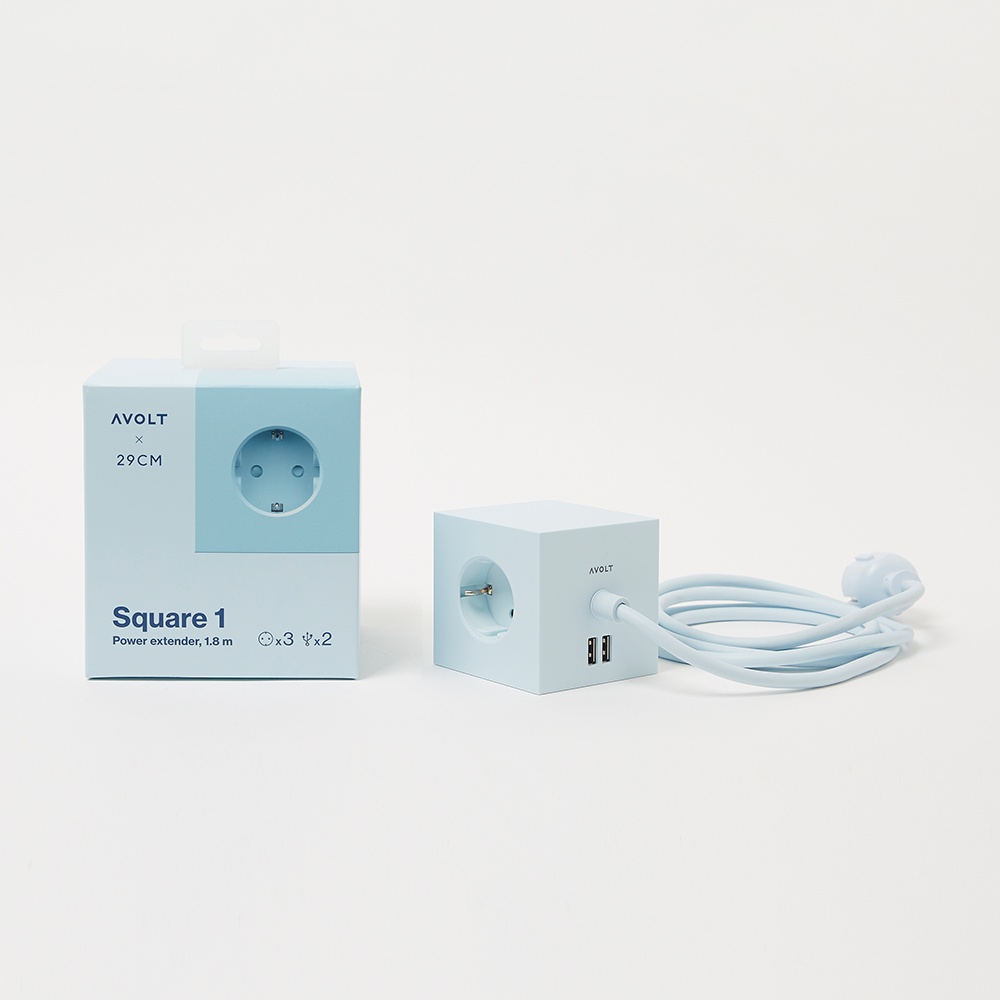 아볼트 [AVOLT] Square 1 USB-C, 아볼트 스퀘어 원 (클라우디 블루) - 위시버킷