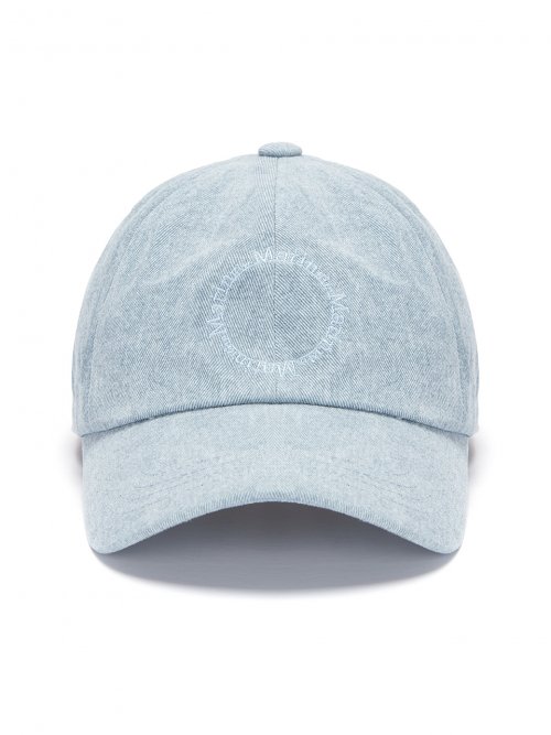 마뗑킴 MACARON LOGO BALL CAP IN BLUE - 위시버킷