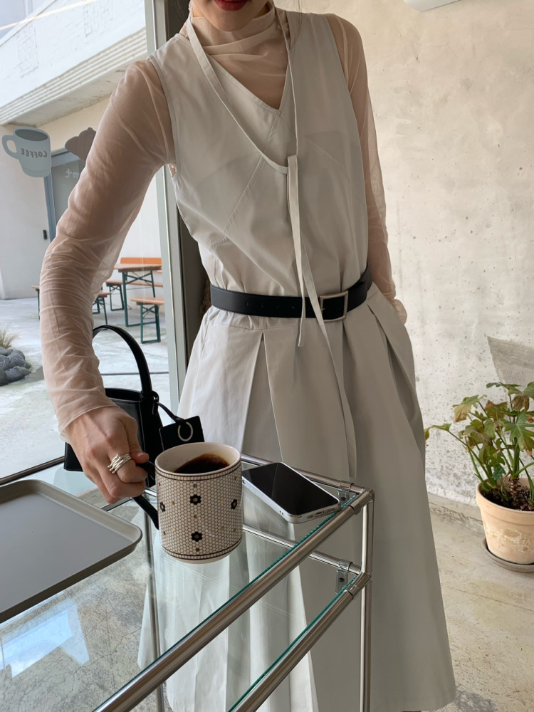 레썸 프렌치 원피스 민트(2c) - 위시버킷