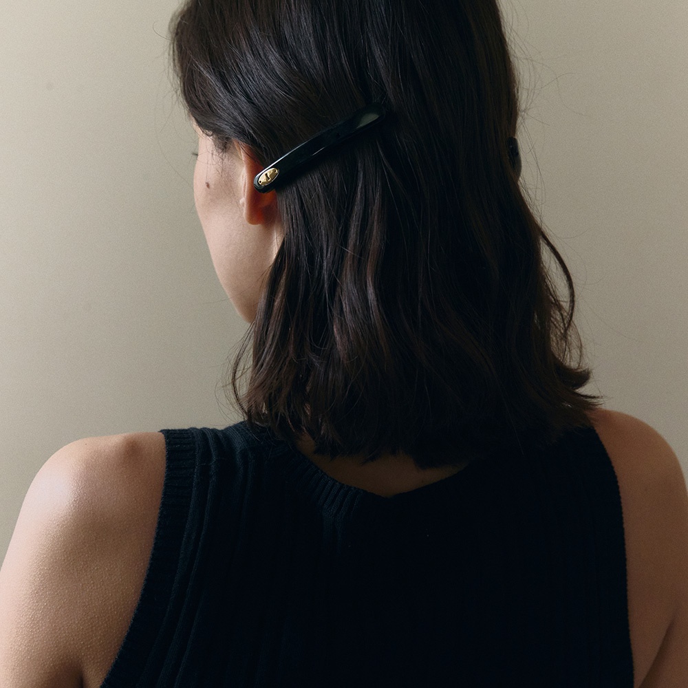 포유온 FYEO Basic Logo Hair Pin (Black) - 위시버킷