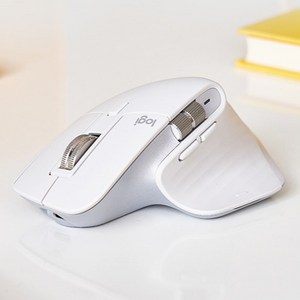 로지텍 로지텍 MX Master 3S FOR MAC 무선 마우스 MR0077, 페일 그레이 - 위시버킷