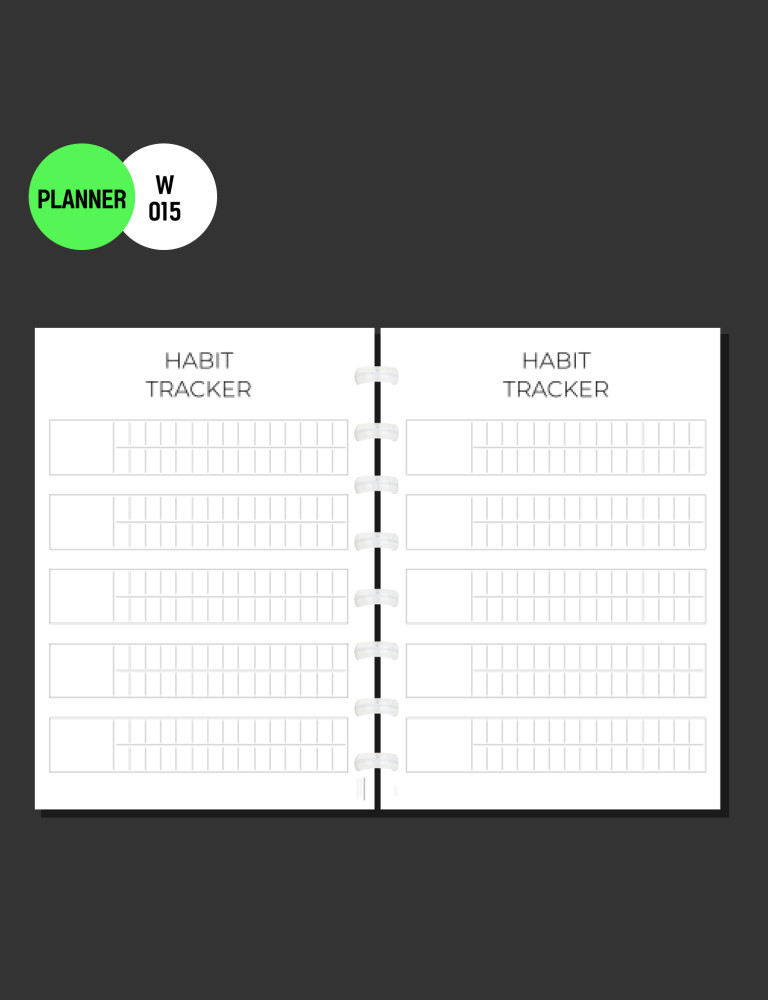 머쉬룸페이퍼팜 PAPER | W015_HABIT TRACKER - 위시버킷