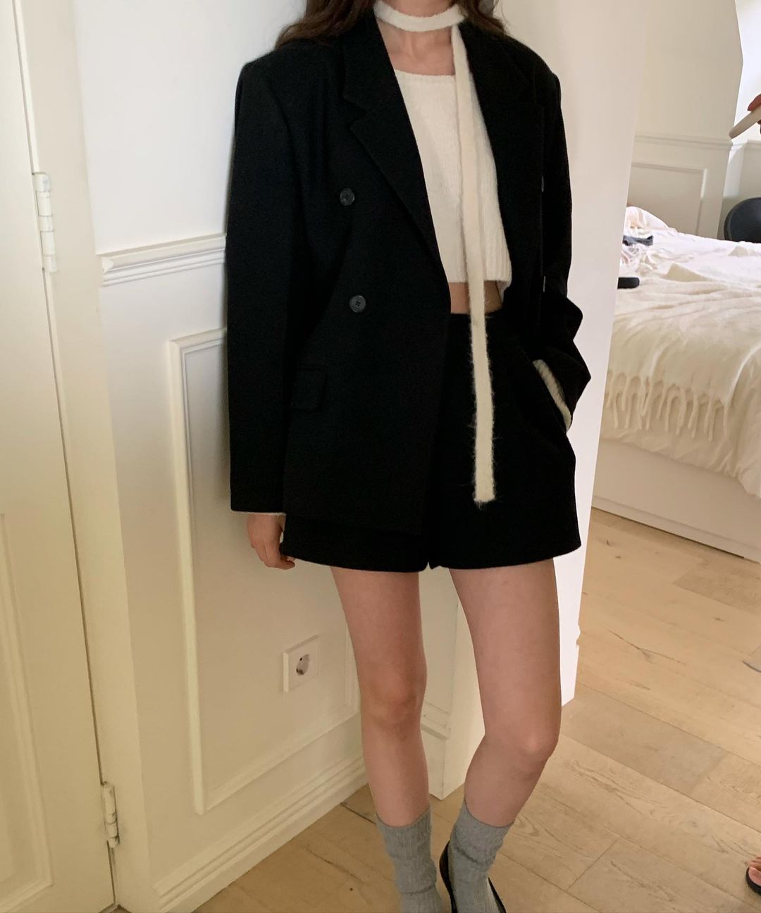 어베인 리에뜨 riette 니트 타이 슬림 목도리 (3c) - 위시버킷