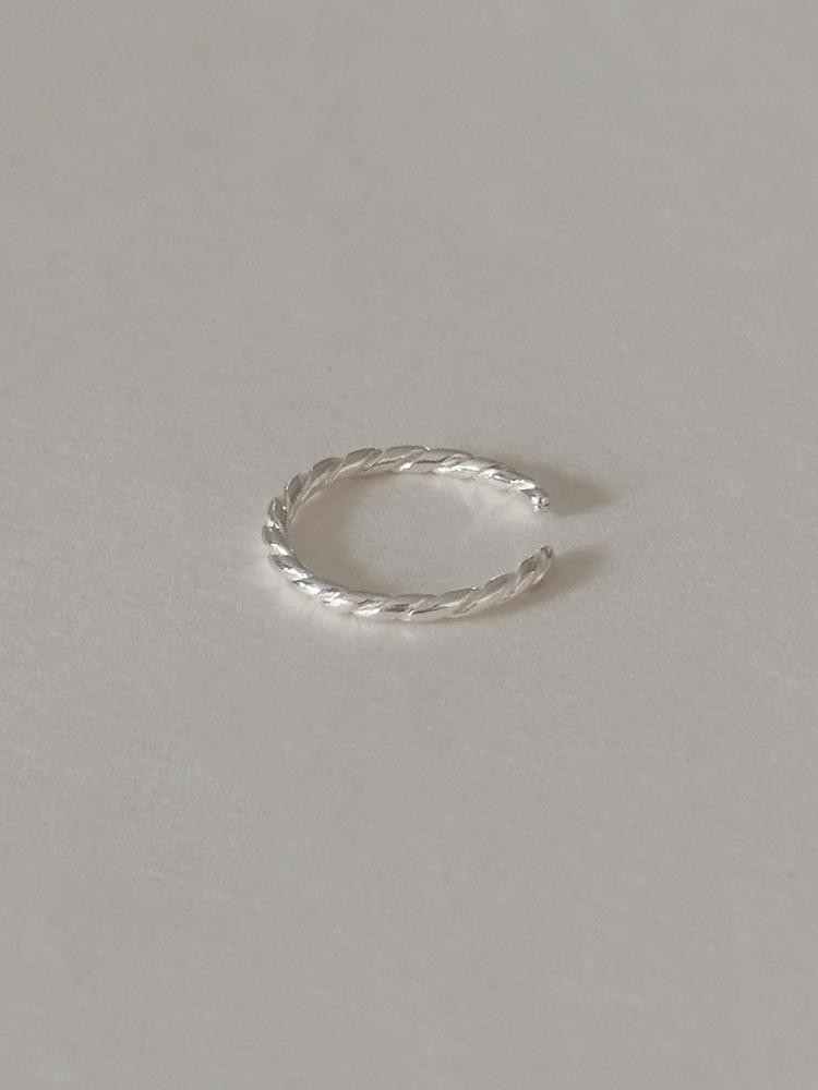 시옹 (실버925) twist earcuff 꼬임 이어커프 얇은 귀찌 - 위시버킷