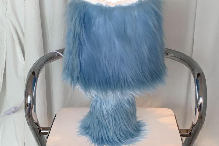 포식스먼스 furry lamp_4colors 단스탠드 퍼 조명 - 위시버킷