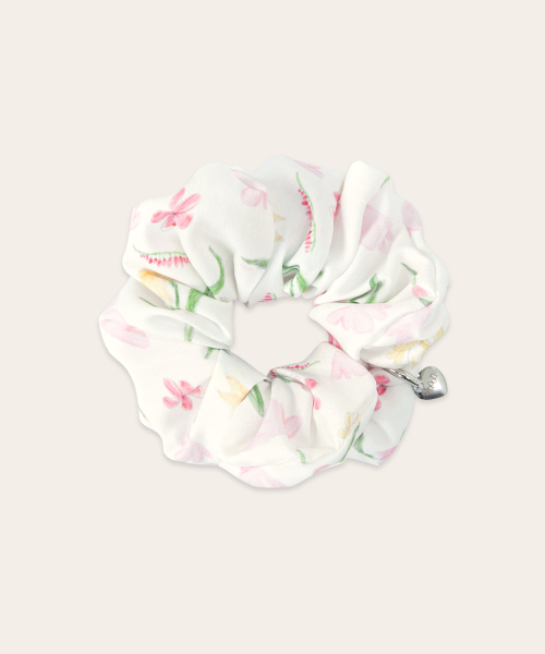 시눈 Pattern Scrunch (White) - 위시버킷